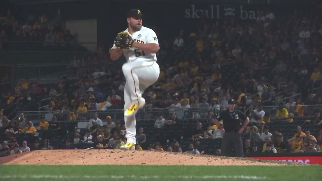 David Bednar Slow Motion Pitching Mechanics (3rd Base Side View) - YouTube