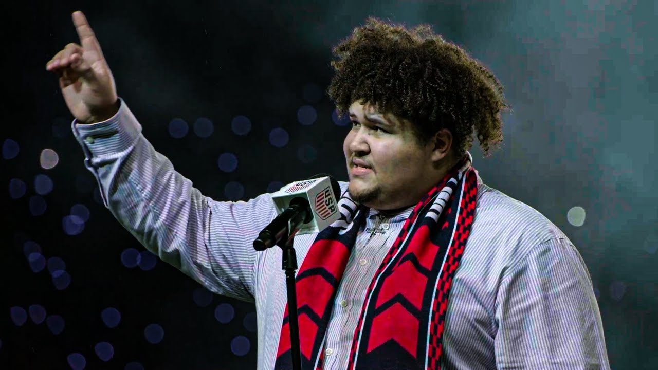 Tim Weah and DeAndre Yedlin Meet Anthem Singer King Kell - YouTube