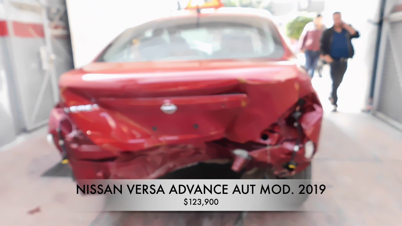 Autos Nissan Versa 2019 Accidentados - YouTube