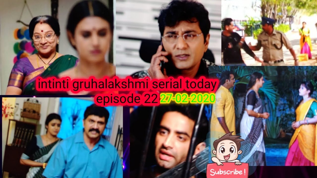 Intinti gruhalakshmi serial today episode22/gruhalakshmi serial (27-02 ...
