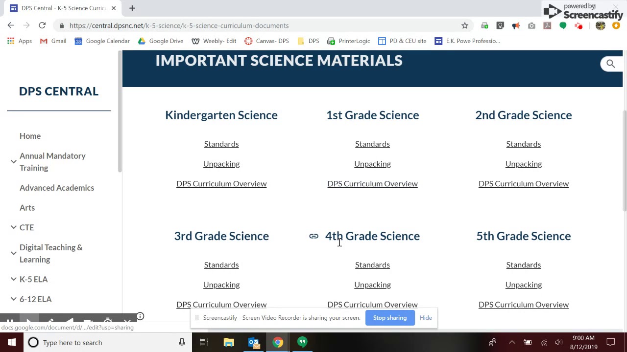 DPS Science Vocabulary Materials - YouTube