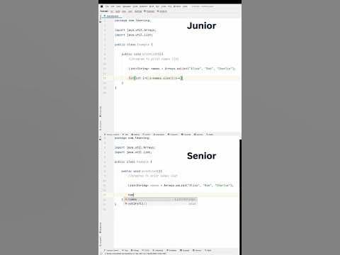 Junior vs Senior | Beginner vs Pro backend developer #java #backend #coding #interview # ...