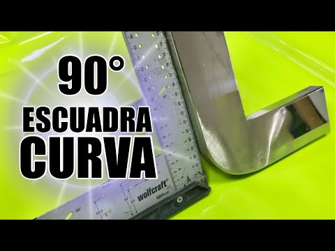 Cómo hacer ESCUADRA 90 grados CURVA fácil - YouTube