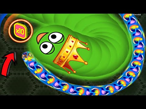 Wormate.io #99 ✅ Tiktok 👀  Funny Moments 💯 Big Snake Epic Best Fighting 👀 GamePlay MONSTER Kill ! 💪