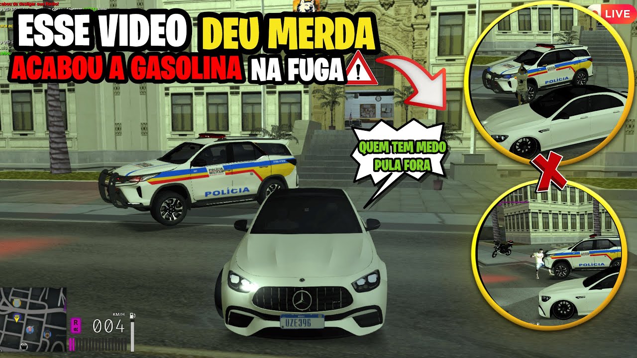 MTA RP - FUGA DA PM ACABOU A GASOLINA DA #MECA | BGO Remastered - YouTube