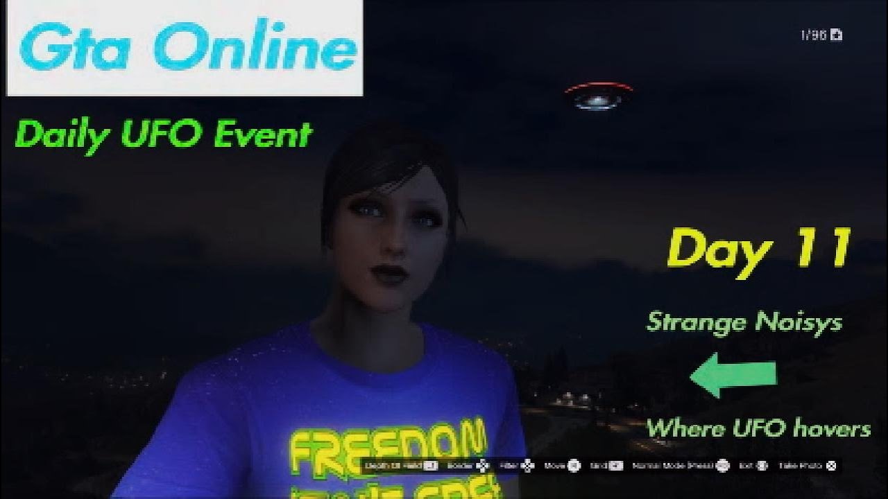 Gta Online Daily UFO Event Day 11 (and checking out area)- 2022 - YouTube