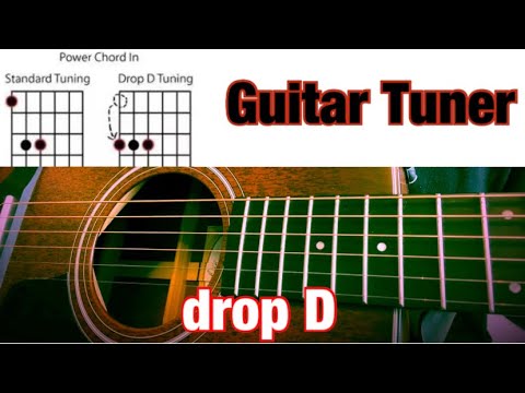How to tune to Drop D | Guitar Tuner | Drop D - YouTube