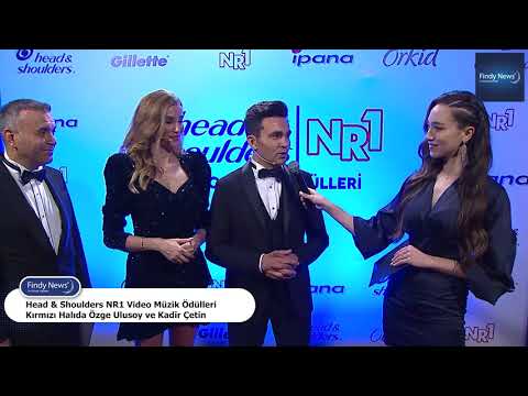 Head&Shoulders NR1 Video Müzik Ödülleri Kırmızı Halıda Özge Ulusoy ve Kadir Çetin
