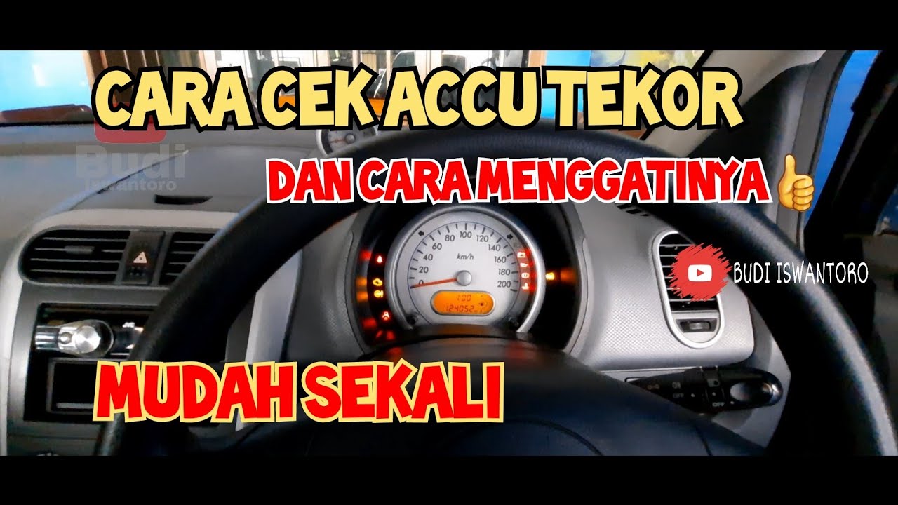 penyebab mobil tidak bisa di starter suzuki splash (cek accu mobil ...