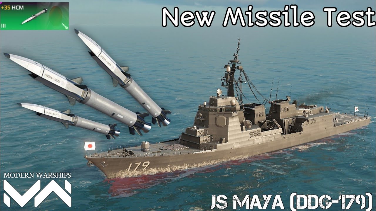 JS Maya (DDG-179) - HCM New Missile Damage Test - Modern Warships - YouTube