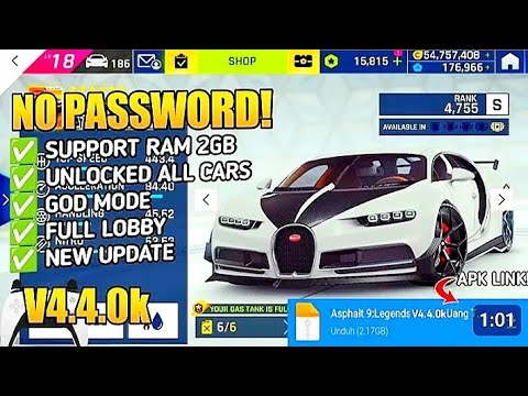 Asphalt 9 Mod Apk Download😱 | Asphalt 9 legend UNLIMITED MONEY Mod MeNu ...