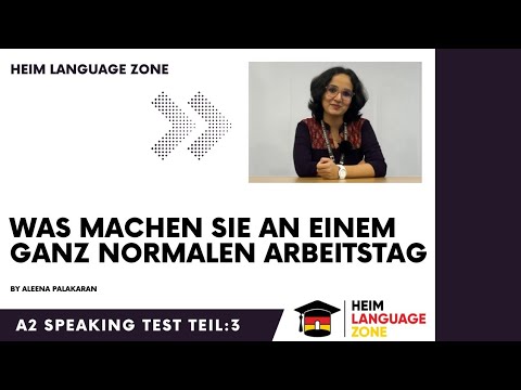A2 GOETHE MODEL SPEAKING | WAS MACHEN SIE AN EINEM GANZ NORMALEN ...