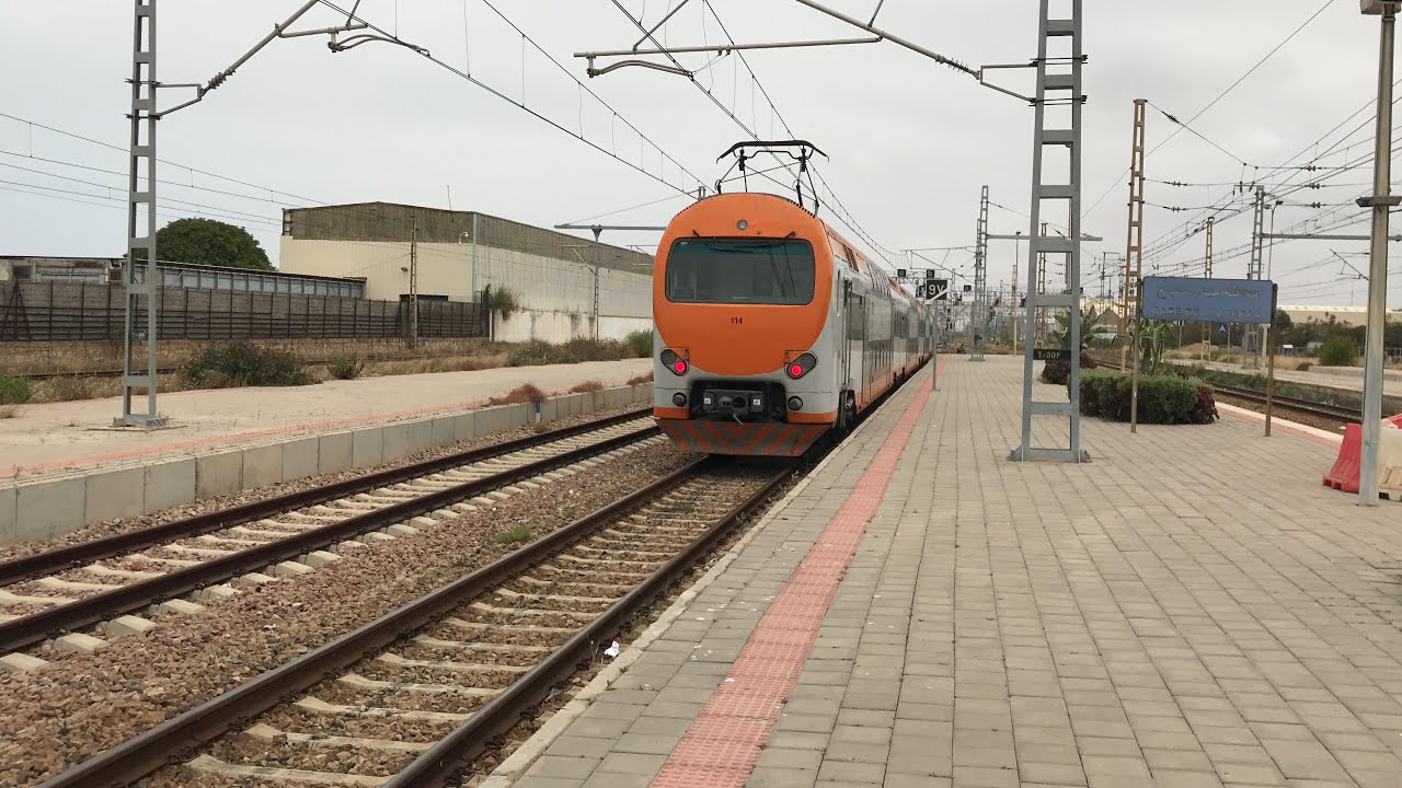 ONCF Z2M 114 US départ de Gare Ain Sebaa vers Rabat Agdal (1080p30 ...