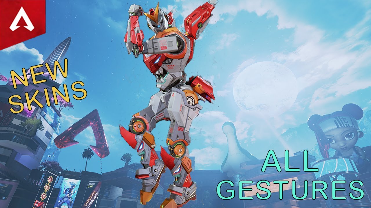 New Legendary Skin for Pathfinder (MechaMRVN), All Gestures. [Apex ...