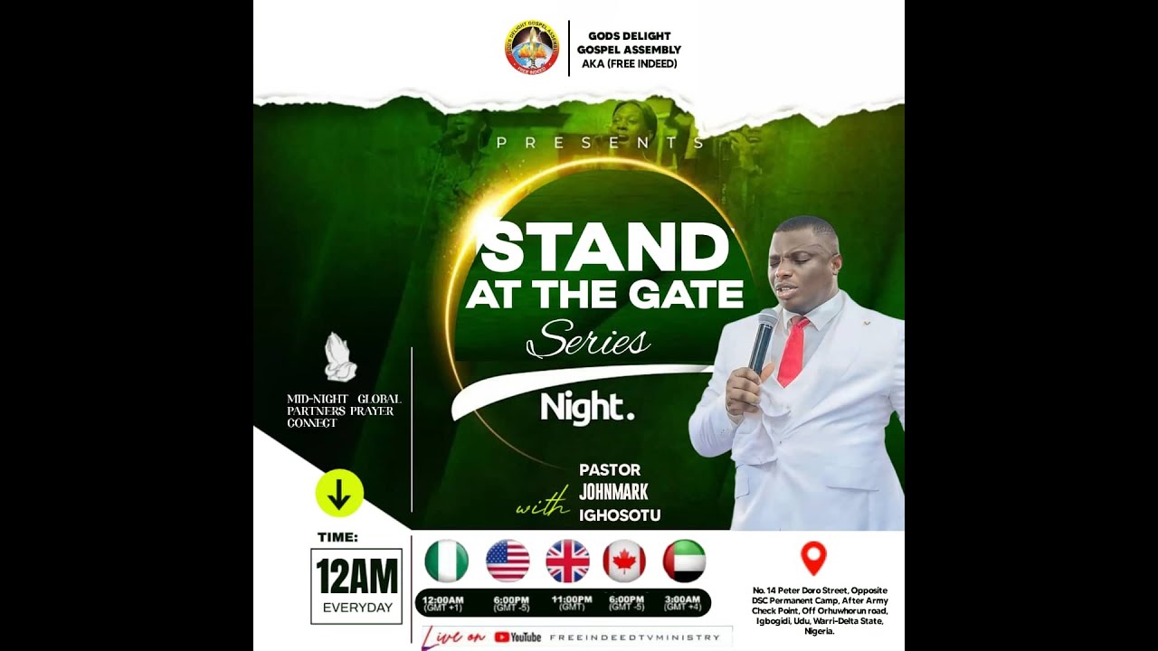 MID-NIGHT GLOBAL PARTNERS PRAYER CONNECT || STAND AT THE GATE (25-05-2024). - YouTube