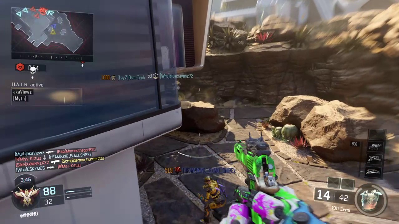 Call of Duty Black Ops III 3 | 1911 GamePlay | Rapid Fire Mod ...