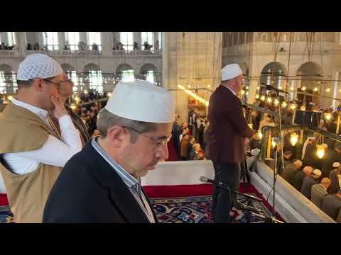 Fatih Camii imam hatibi Yusuf Yilmaz Hoca Kamet.