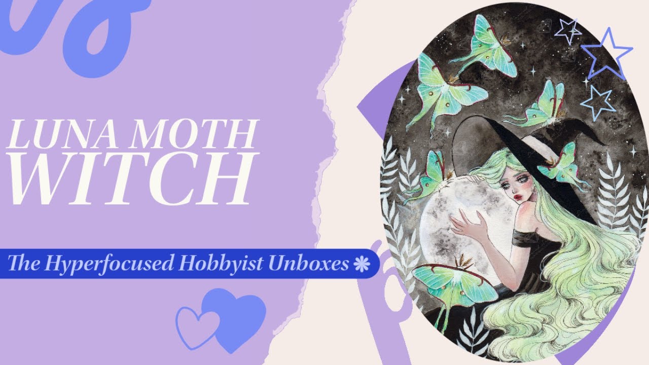 Diamond Art Club Unboxing: Luna Moth Witch by Rita Kónya - YouTube