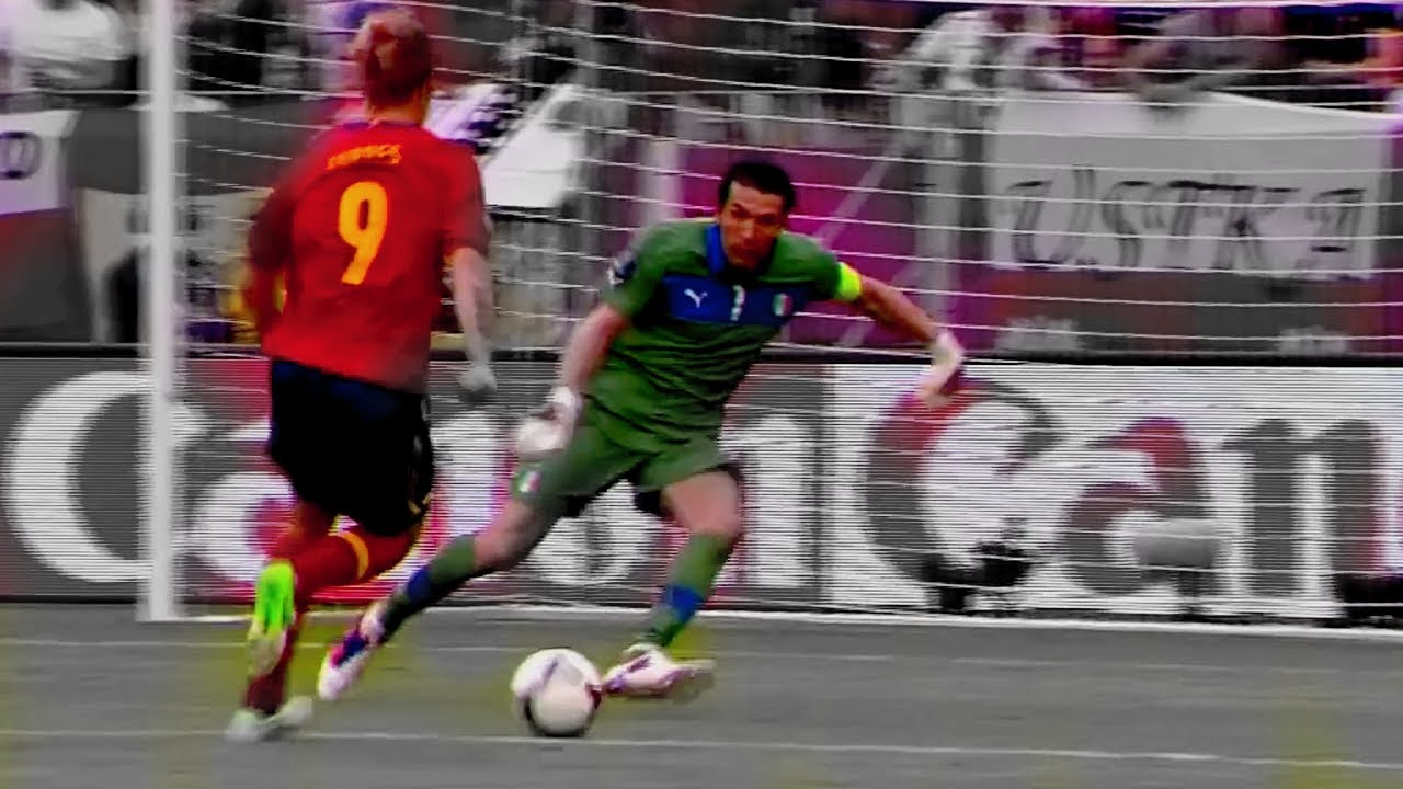 Gianluigi Buffon vs Spain (E2012) - YouTube