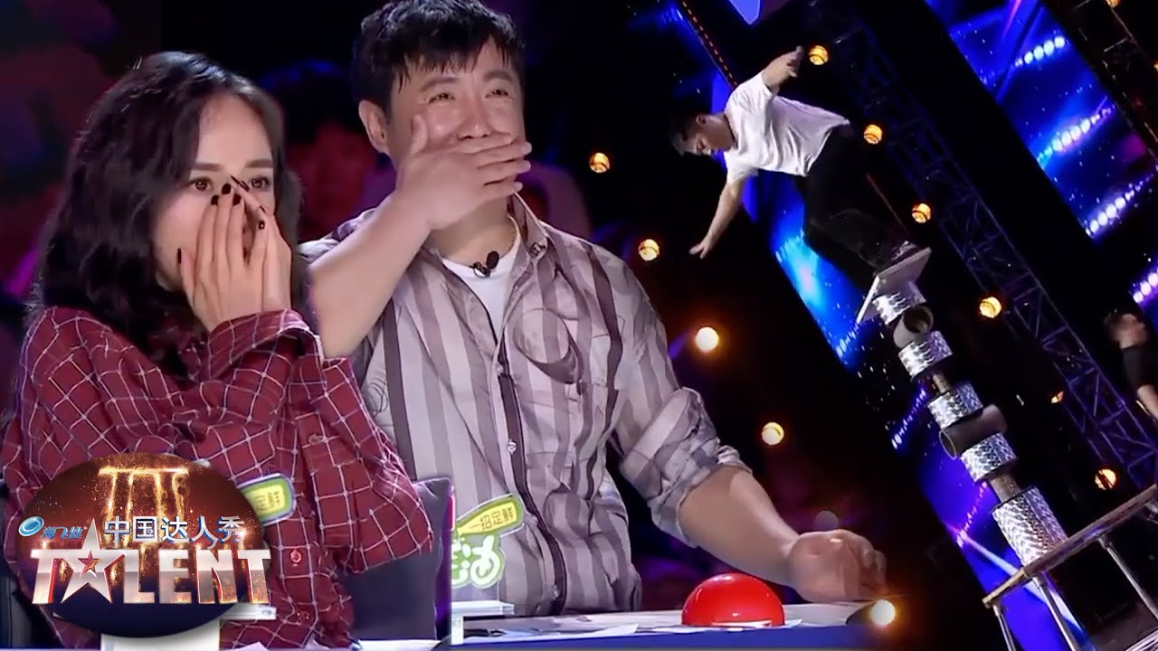 Thrilling stunt-act by LIU JING LEI is heart-stopping!! | China's Got ...