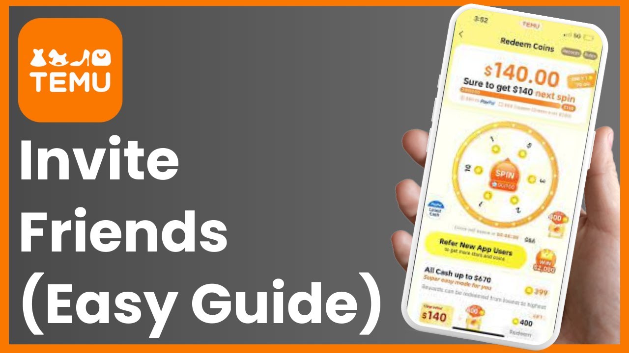 Temu - How to Invite Friends ! - YouTube