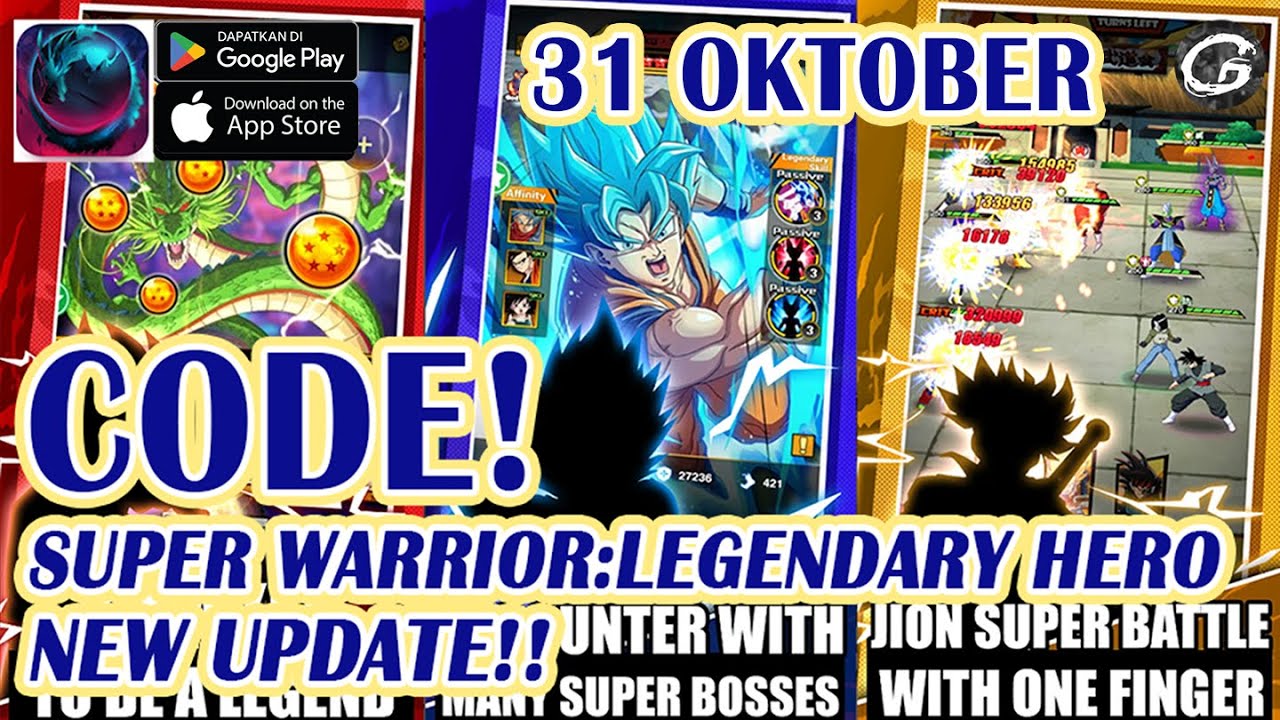 NEW CODE Super Warrior:Legendary Hero Giftcode & Redeem Code 31 Oktober ...