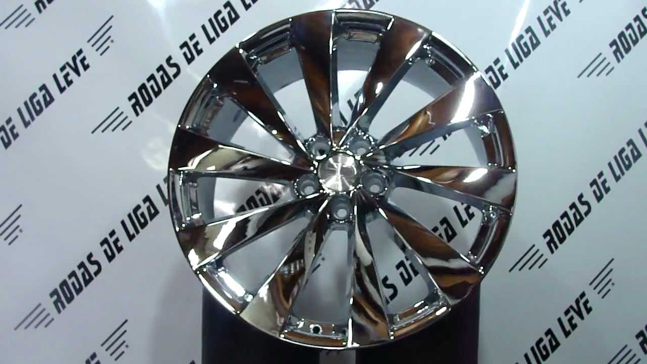 RODA HD SCIROCCO CROMADA / ARO 20 / 5 FUROS - YouTube