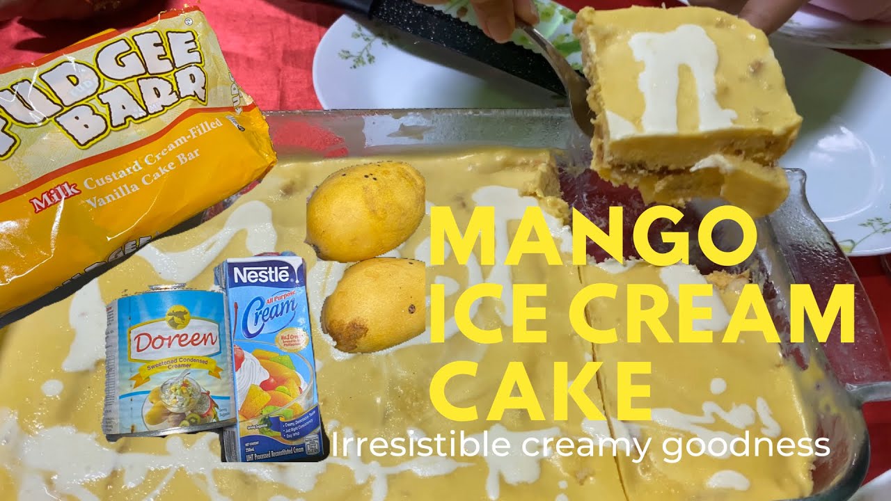 MANGO ICE CREAM CAKE (Easy DIY Ref Cake) - YouTube
