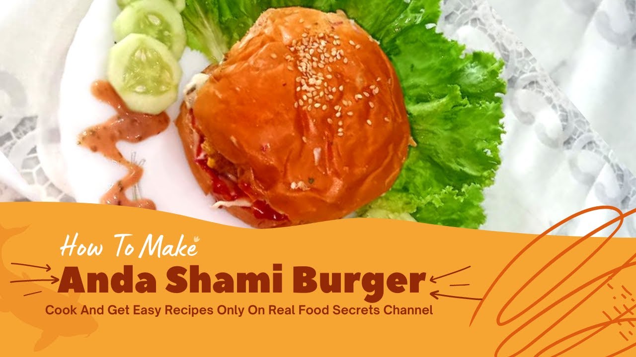 Anda Shami Burger Recipe | Anday Wala Burger | Karachi Bun kabab # ...