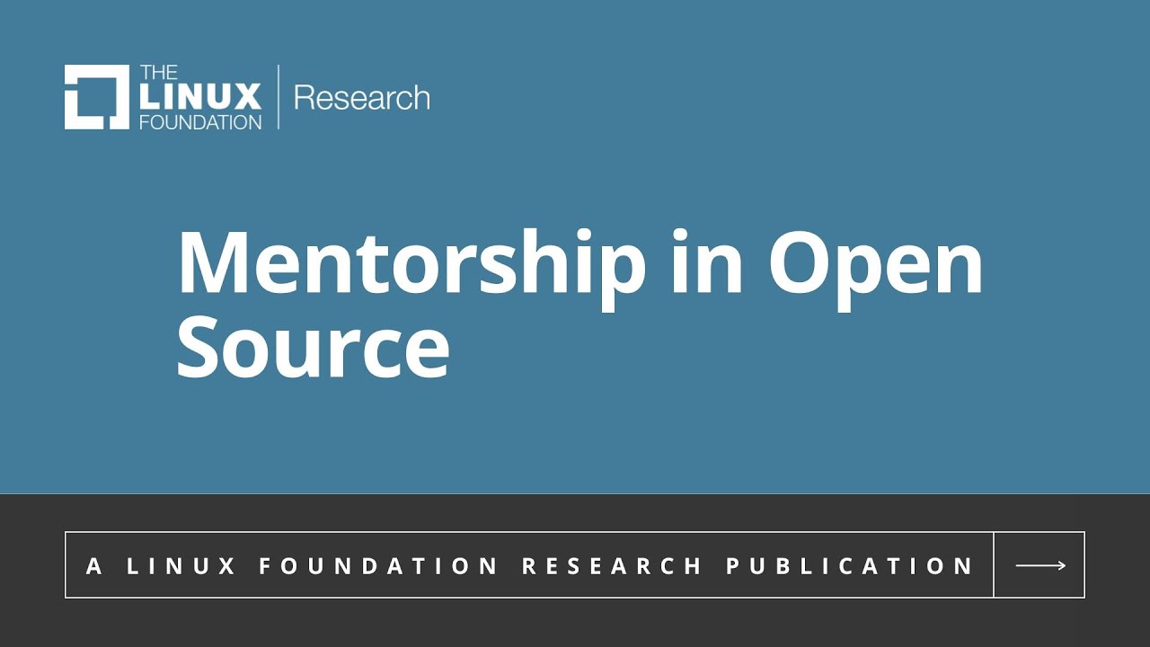 LF Research | Mentorship in Open Source - YouTube