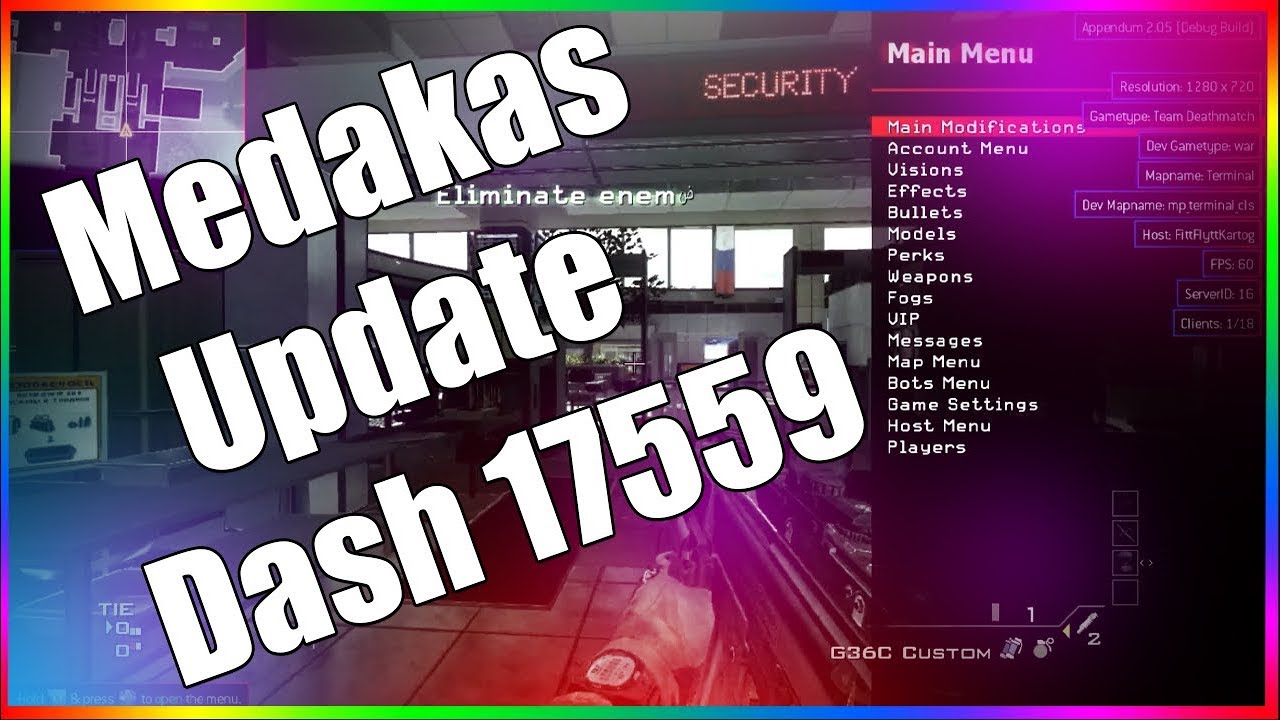 FREE - MW3 Medakas Host Mod Menu (Dash 17559 Update!) + Download - YouTube