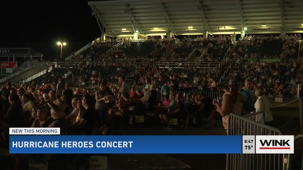 Hurricane Heroes concert kicks off at Hammond Stadium - YouTube