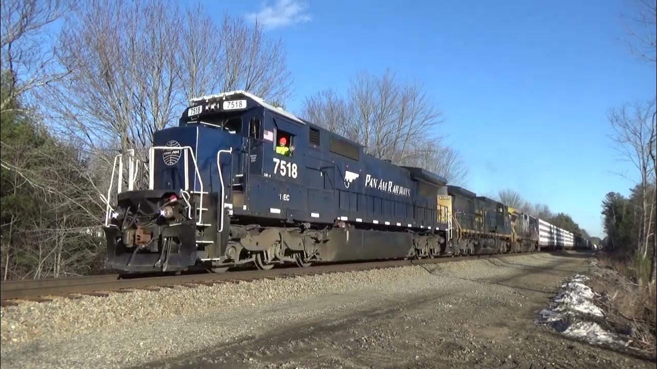 CSXT 473 Leads M426 at Plaistow & MEC 7518 Leads POED at Wells & More - 12/20/2022 & 12/27/2022 ...