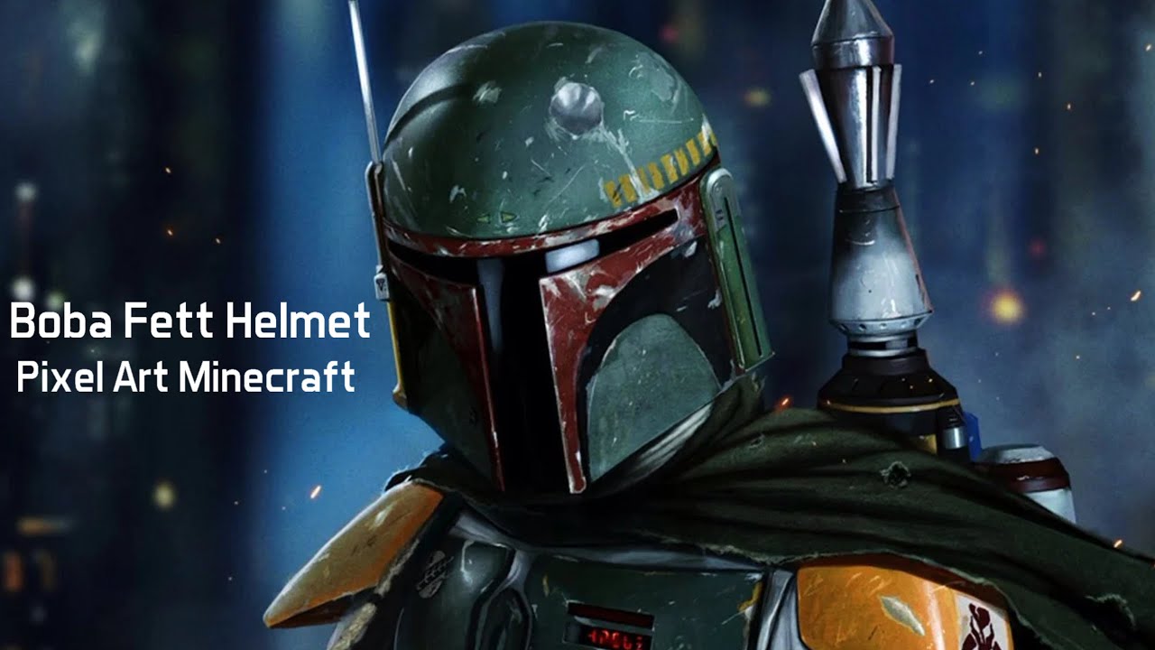 Minecraft: Pixel Art Tutorial, Boba Fett - YouTube