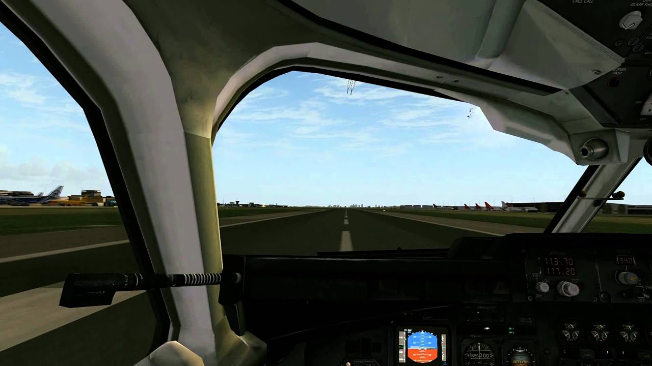 Avro RJ85 Cockpit Landing @ Amsterdam Airport [EHAM-FSX] - YouTube