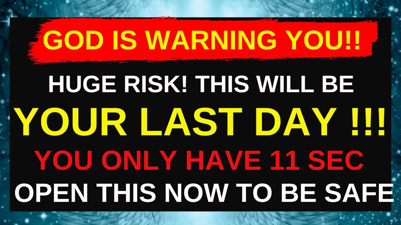 ️ 11 SEC MORE - GOD WARNING| God message for you today | God says ...