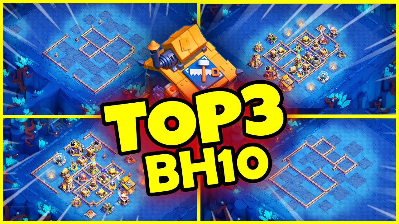 *UPDATED* Best BH10 Bases Link | New Top 3 Builder Hall 10 Trophy BASE ...