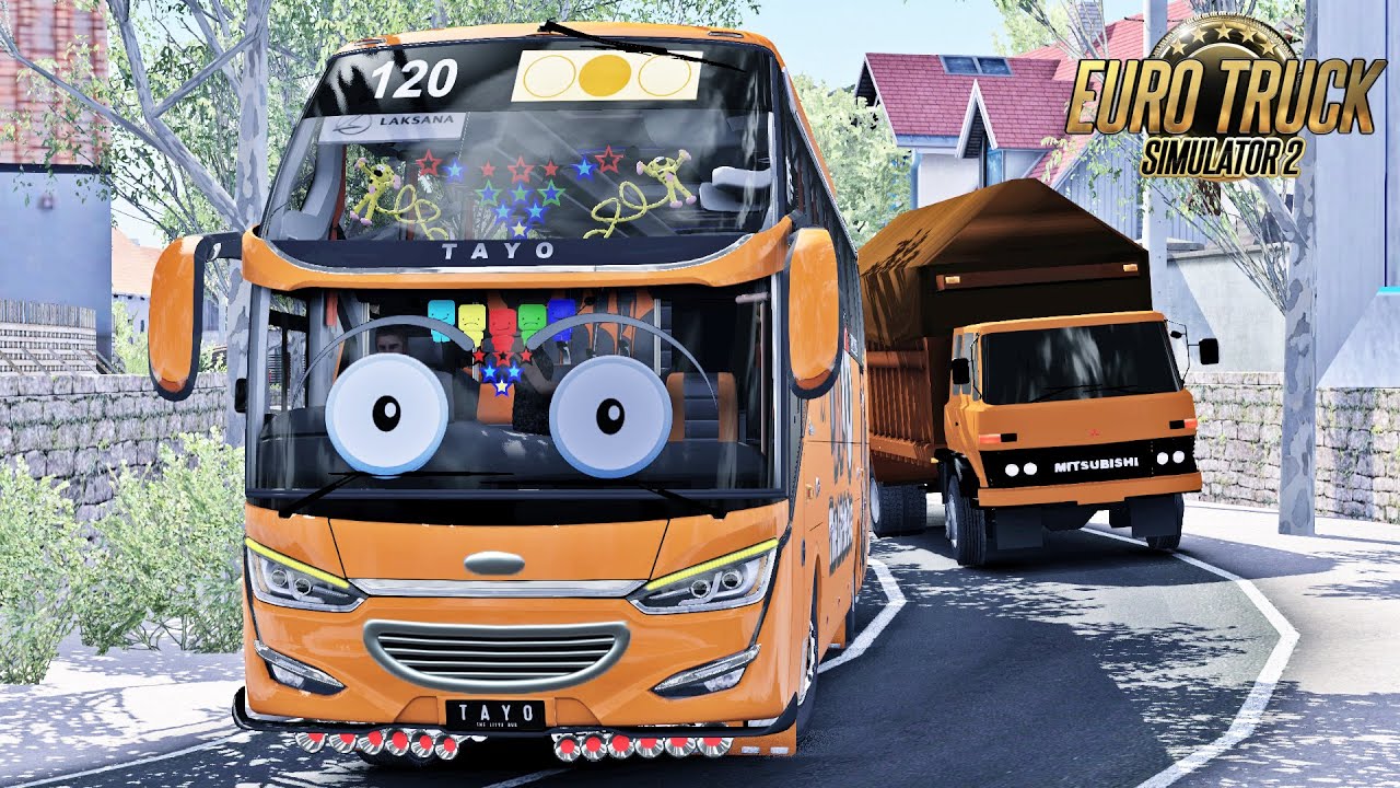 Bus Tayo Orange Tanpa kawalan, Melaju Tanpa Batas Via Jalur Bandung-Tasik | ETS 2 Bus Mod ...
