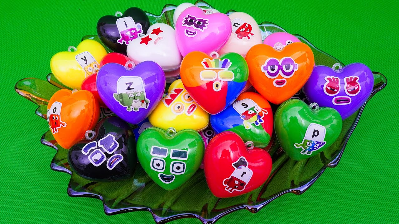 Rainbow SLIME | Looking Numberblocks, Alphablocks with CLAY in Mini ...