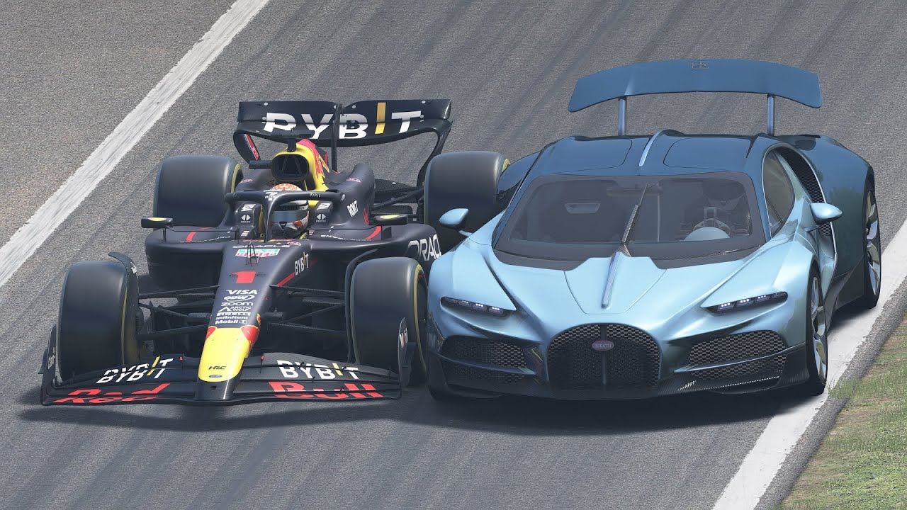 Red Bull F1 2024 vs Bugatti Tourbillon at Monza - YouTube