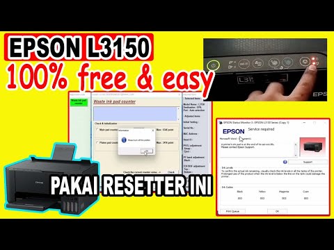 CARA RESET PRINTER EPSON L3150 - YouTube
