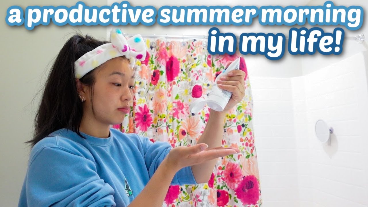 MY PRODUCTIVE SUMMER MORNING ROUTINE! - YouTube