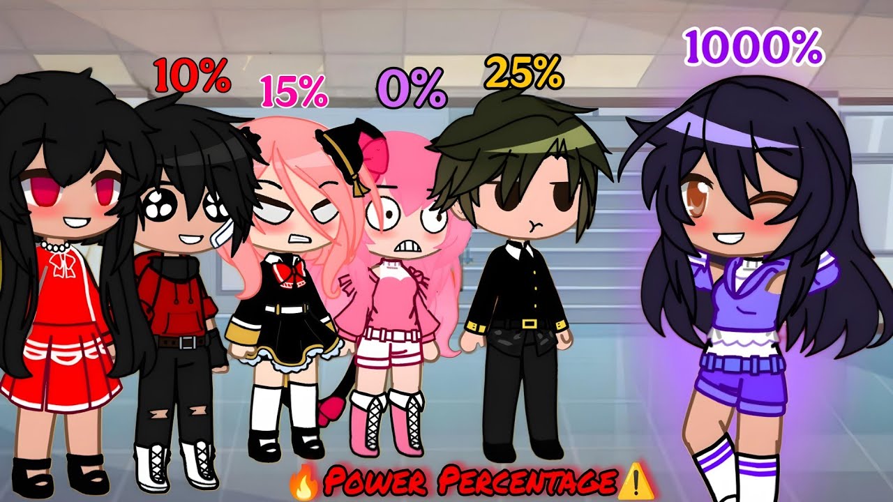 Power 🔥 Percentage ⚡️ || Aphmau & Anya x Damian Power Challenge 😱 ...