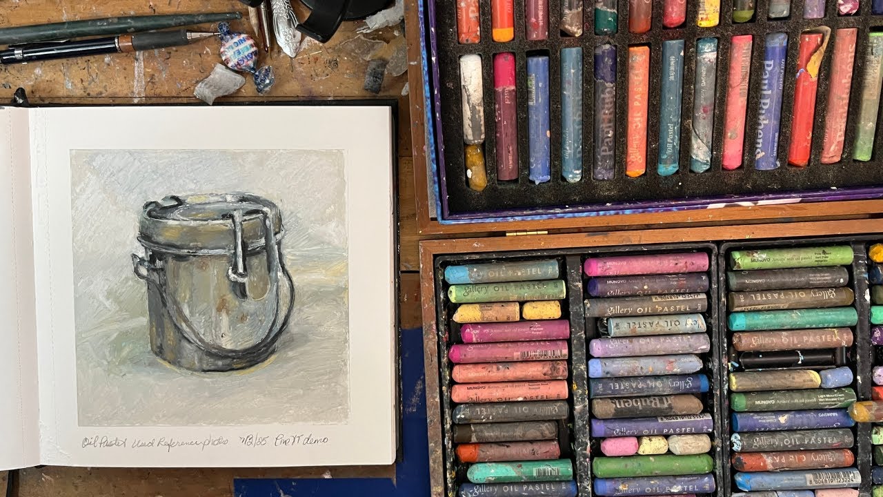 Oil Pastels Quick Still Life Beginner Demonstration Live Tutorial ...