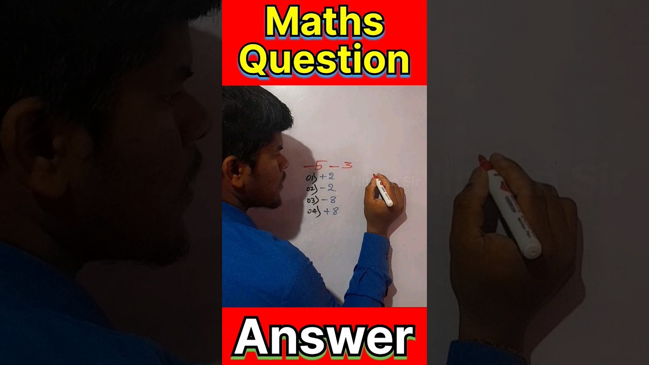 💥 | + - rules | Basic Maths in tamil | Nirojan Sir #nirojansir #maths #basicmaths - YouTube