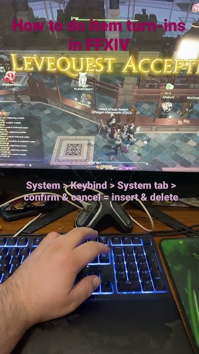 FFXIV - QoL hack: Change your keybinds for item turn-ins - YouTube