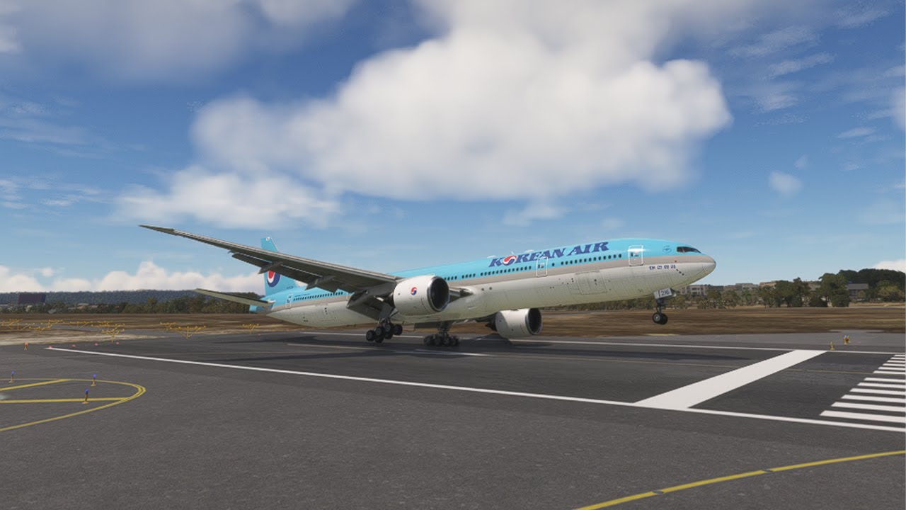 Impossible Landing Korean Air Boeing 777 at Lisbon Airport - MFS2020 ...