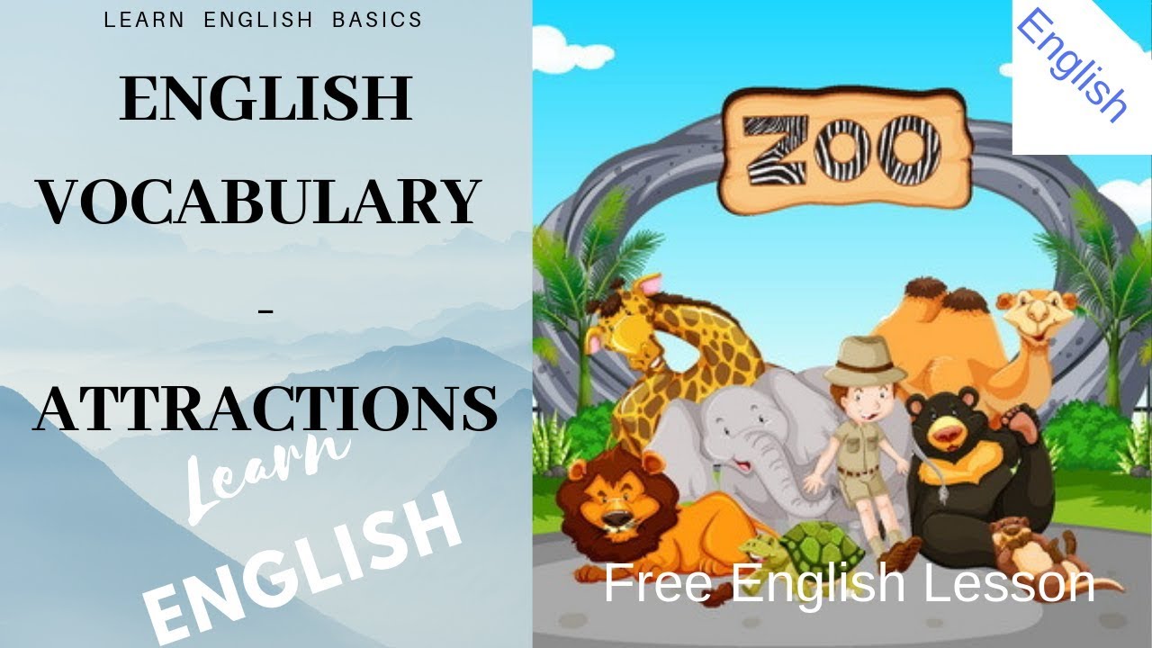 Learn English (free vocabulary lesson – attractions) - YouTube