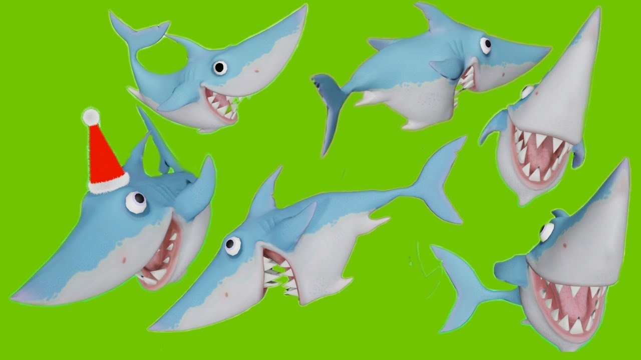 Free Green screen baby shark | 4K UHD Green Screen Box - YouTube