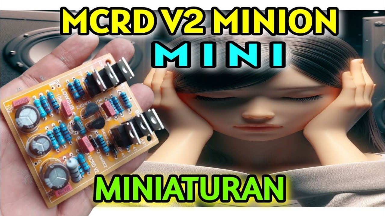 MCRD V2 MINION MINI driver power amplifier - YouTube